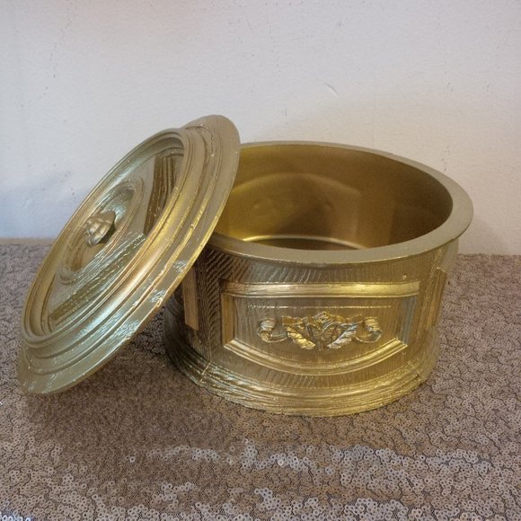 Vintage | Accents | Vintage Gold Box Unique | Poshmark